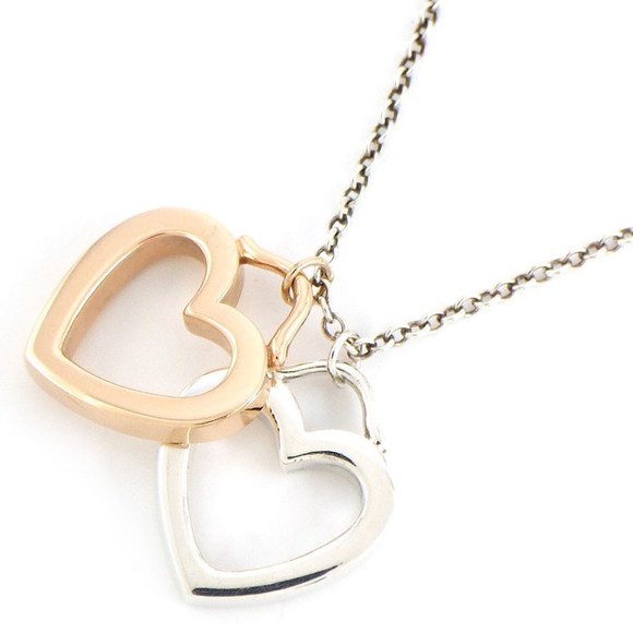 Tiffany & Co. | Jewelry | Tiffany Sentimental Double Heart Necklace ...